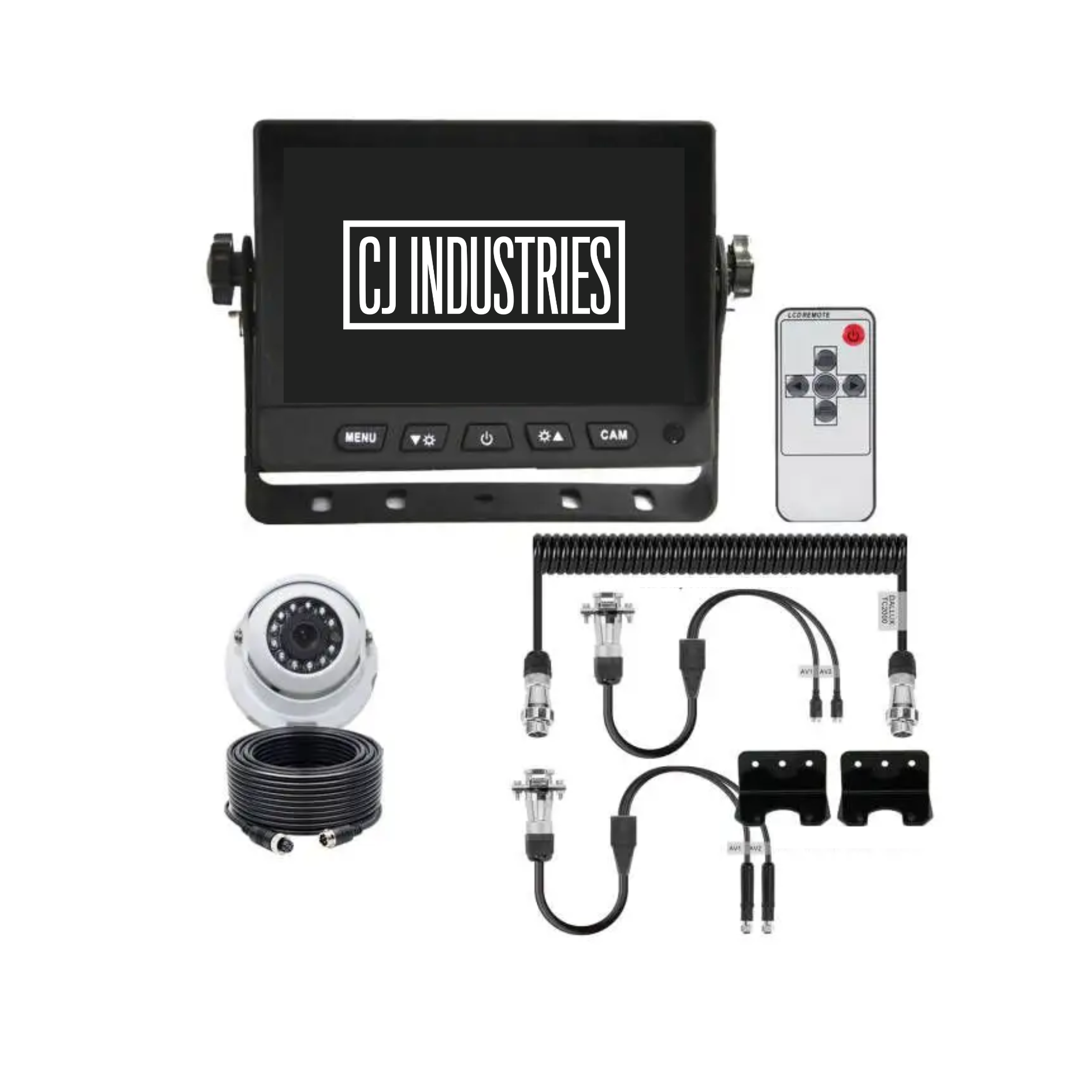 Heavy Duty Caravan / Truck Reverse Camera Kit with Monitor + Suzy Coil ...